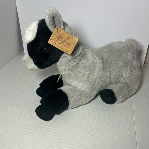 Aurora | Toys | Myoni By Aurura Gray And Black Plush Goat Toy New ...